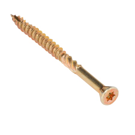 Zoro Select Deck Screw, #10 x 2-1/2 in, Steel, Flat Head, Torx Drive ...