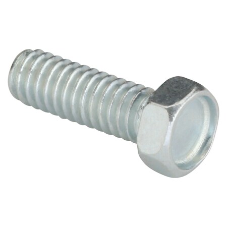 Zoro Select #8-32 x 1/2 in External Hex Hex Machine Screw, Zinc Plated ...