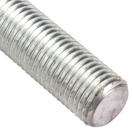 Zoro Select Fully Threaded Rod, 1-1/4"-7, 10 ft, Steel, Grade A, Zinc ...