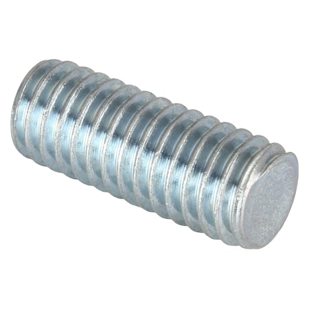 Zoro Select Fully Threaded Stud, 3/8"-16, 1 in, Steel, Grade 2, Zinc ...