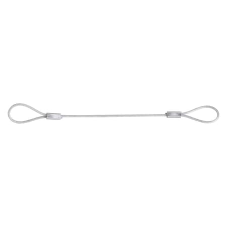 Itw Bee Leitzke 2 Loops Lanyard, 6 in, 3/64 in Pin Dia., Galvanized ...
