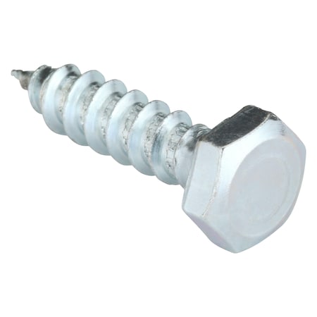 Zoro Select Lag Screw, 1/4 in, 1 in, Steel, Zinc Plated Hex External ...