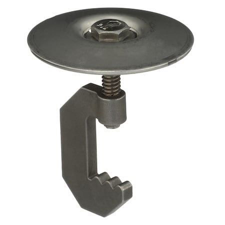 Zoro Select Grating Clip, For Screw Size 1/4 in, 316 Stainless Steel ...