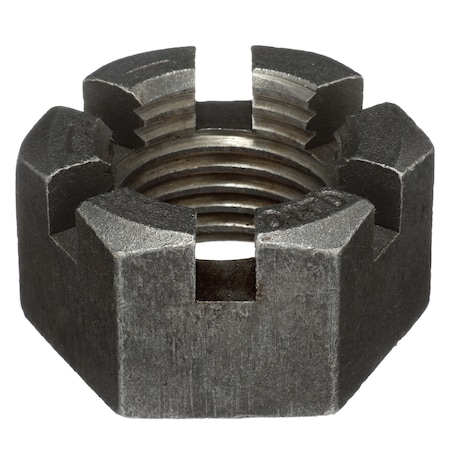 Zoro Select 2-1/2"-4 Grade 8 Plain Finish Carbon Steel Round Slotted ...