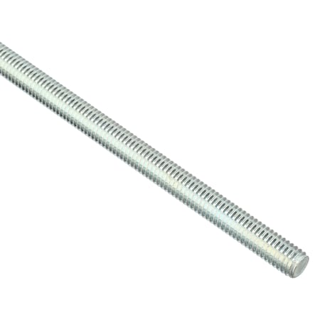Zoro Select Fully Threaded Rod, 7/16"-14, 6 ft, Steel, Grade A, Zinc ...