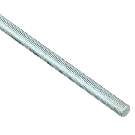 Zoro Select Fully Threaded Rod, 3/8"-24, 3 ft, Steel, Grade 2, Zinc ...