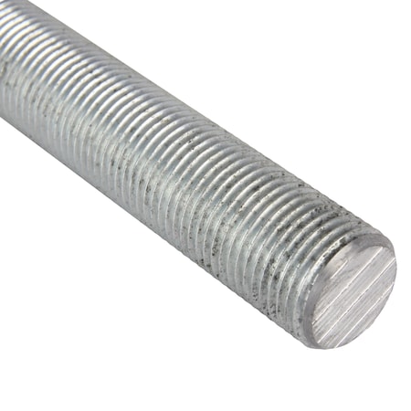 Zoro Select Fully Threaded Rod, 5/8"-18, 3 ft, Steel, Grade 2, Zinc ...