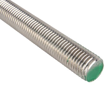 Zoro Select Fully Threaded Rod, 1"-8, 3 ft, 18-8 Stainless Steel, Plain ...