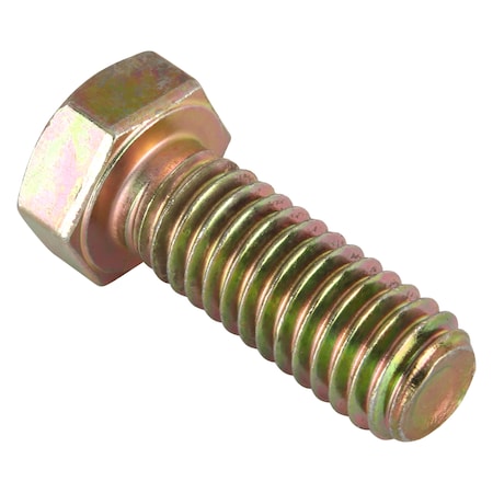 Zoro Select Grade 8, 3/8"-16 Hex Head Cap Screw, Zinc Yellow Steel, 1 ...