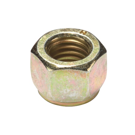 Zoro Select Nylon Insert Lock Nut, 1/2"-13, Steel, Grade 8, Yellow Zinc ...
