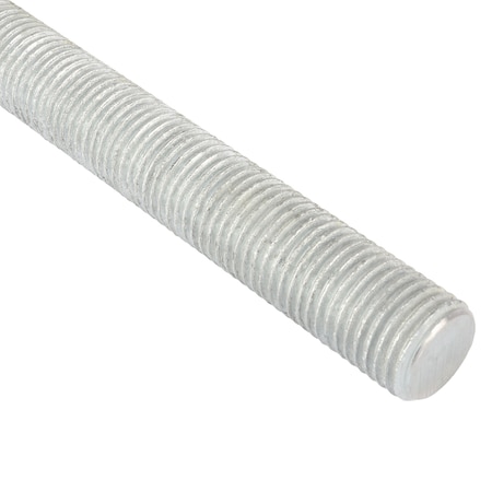 Zoro Select Fully Threaded Rod, 1-1/4"-7, 12 ft, Steel, Grade A, Hot ...