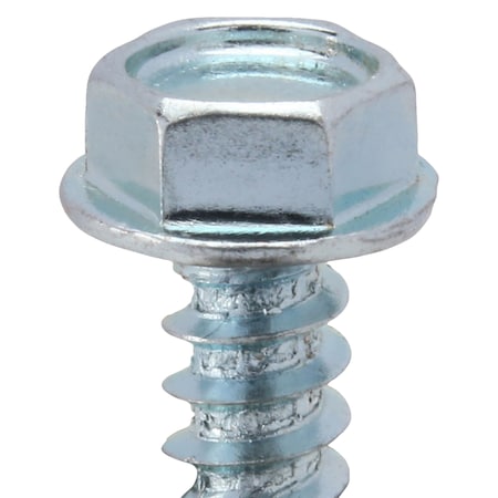 Zoro Select Self-Drilling Screw, #8 x 1/2 in, Zinc Plated Steel Hex ...