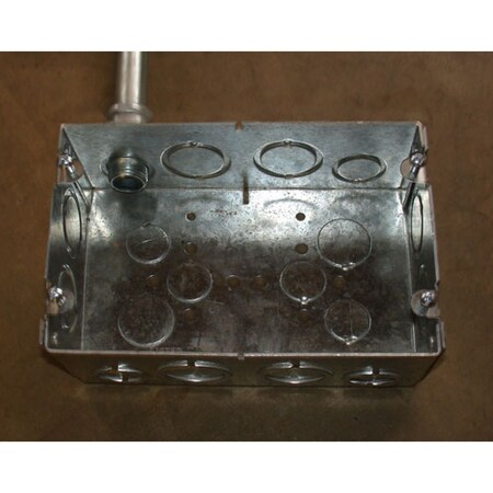 Southwire Electrical Box, 71 cu. in., Gang Box Type, .0625 Galvanized ...