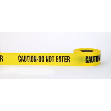 Mutual Industries Barricade Tape Polyethylene Yellow, 3" W x 1000 ft. L, 3 mil Thick 17779-25 ...