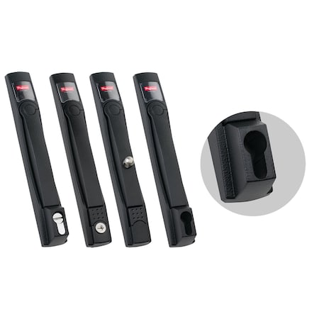 Nvent Hoffman Flush Swing Handles, fits Doors, Steel PFHKBL | Zoro