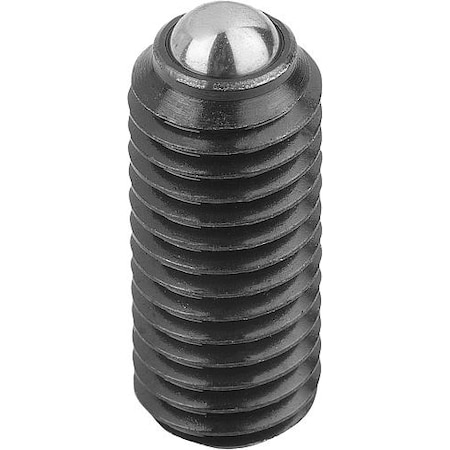 Kipp Spring Plunger Standard Spring Force D=M06 L=15, Steel, Comp: Ball ...