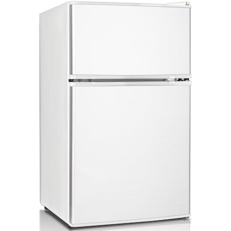 Keystone Compact 2-Door Refrigerator/Freezer, 3.1 Cu. Ft., White ...