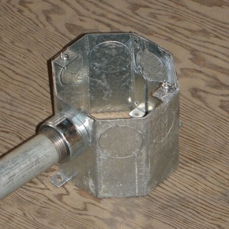 Southwire Electrical Concrete Box, Octagon Box Type, Zinc Plated Steel ...