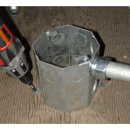 Southwire Electrical Concrete Box, Octagon Box Type, Zinc Plated Steel ...