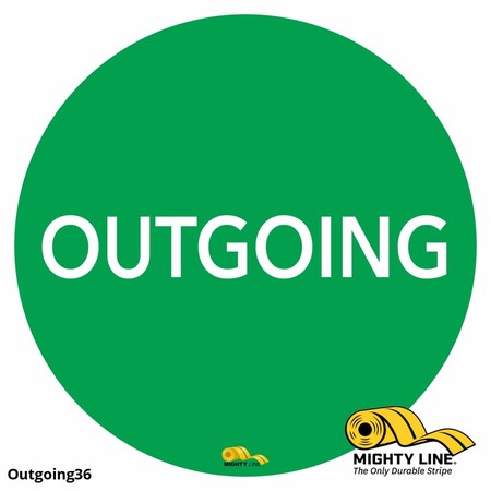 Mighty Line Outgoing, Floor Sign, Industrial Strengt, OUTGOING36 ...