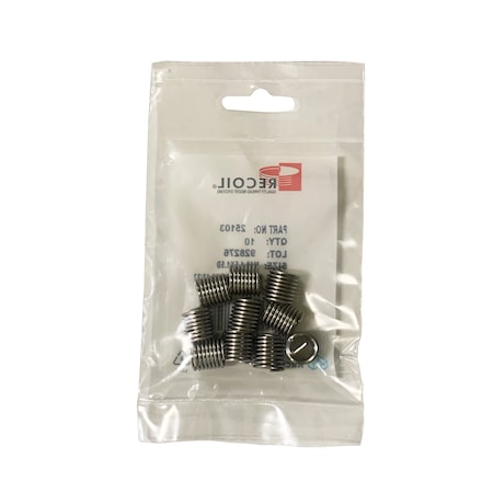Recoil Helical Insert, M16-2.00 Thrd Sz, 18-8 Stainless Steel, 5 PK ...
