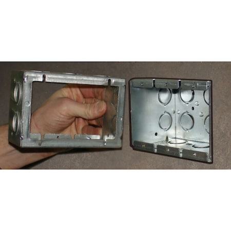 Southwire Electrical Box Extension Ring, Zinc Plated Steel, Masonry Box ...