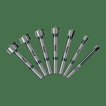Freud Forstner Bit Set, 1/4 to 1" dia. 7 pcs. PB-107B | Zoro