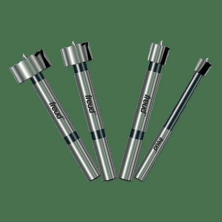 Freud Forstner Bit Set, 1/4 to 1" dia., 4 pcs. PB-104 | Zoro