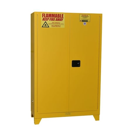 Eagle Mfg Hazardous Material Storage Cabinet, 60 gal, 5 Shelves, Steel ...