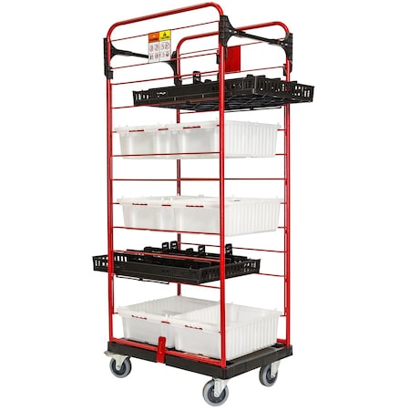 Effizient 23” Combi-Cart, 2 swivel casters w/brake, 2 rigid casters, 2 ...