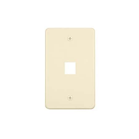 Allen Tel Versatap Faceplate, 1-Port, Ivory AT30-1-09 | Zoro
