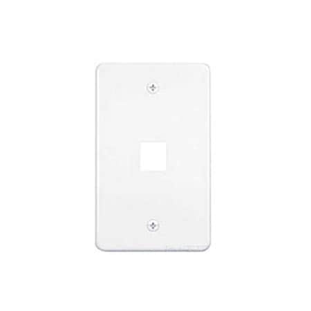 Allen Tel Versatap Faceplate, 1-Port, White AT30-1-15 | Zoro