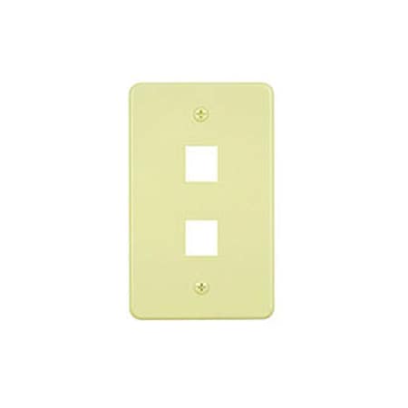 Allen Tel Versatap Faceplate, 2-Port, Ivory AT30-2-09 | Zoro