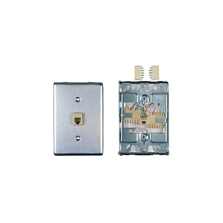 Allen Tel Modular Telephone Wall Jack Assembly, 4-Conductor AT630BNL-4 ...