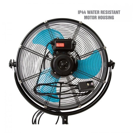 Oemtools 20" Tilting Pedestal Misting Fan 23978 | Zoro