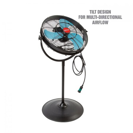 Oemtools 20" Tilting Pedestal Misting Fan 23978 | Zoro