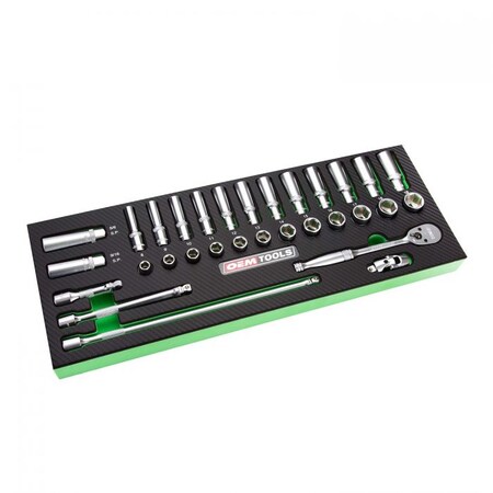 Oemtools 31 Piece 3/8" Drive Mechanic's Set Metric 23998 | Zoro