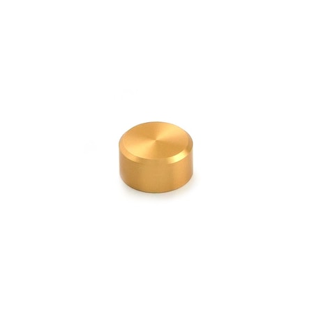 Gyford Standoff Cap, 5/16"-18 Thrd Sz, Aluminum Brass Anodized SO ...