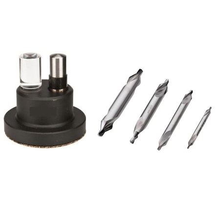 Hhip Optical Punch Set & 4 Piece High Speed Steel Center Drill Set No 1 ...