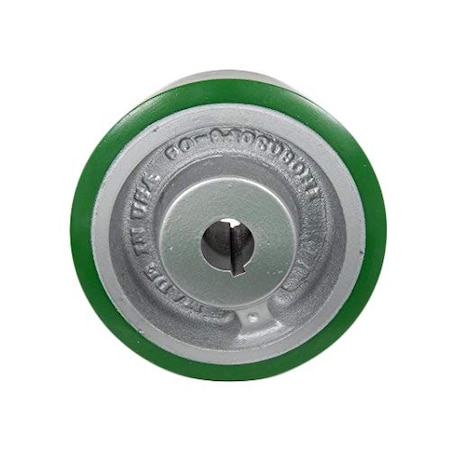 Casterhq 6"x3" Polyurethane ON Steel KEYED Drive Wheel, 1" BORE, 1,500 ...