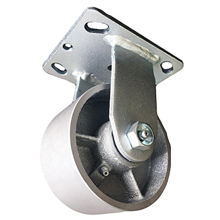 Casterhq 4"x2" Fixed Rigid Caster Steel Wheel 1,000 lbs Capacity Each ...