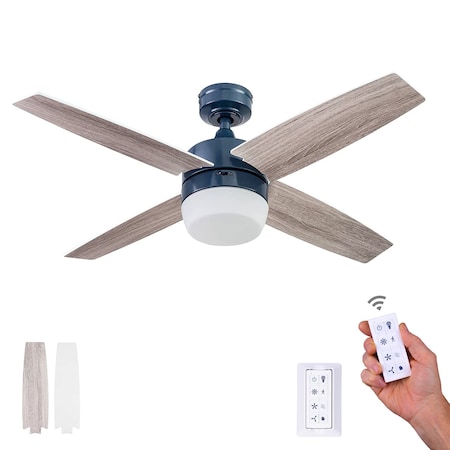 Prominence Home Atlas, 44 in. Ceiling Fan with Light & Remote Control ...