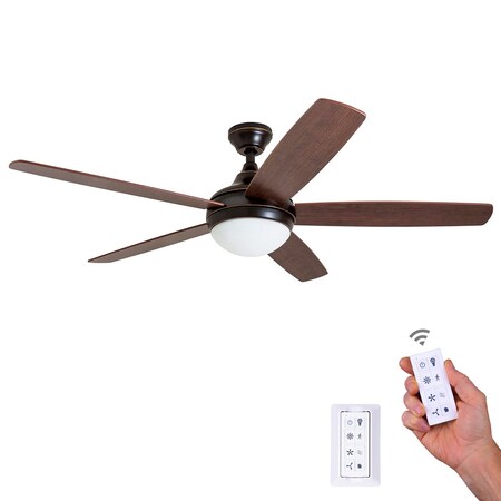 Prominence Home Ashby, 52 in. Ceiling Fan with Light & Remote Control ...