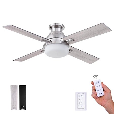 Prominence Home Kyrra, 52 in. Ceiling Fan with Light & Remote Control ...