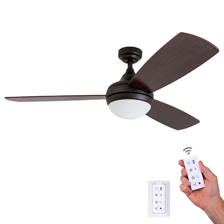 Prominence Home Calico, 52 in. Ceiling Fan with Light & Remote Control ...