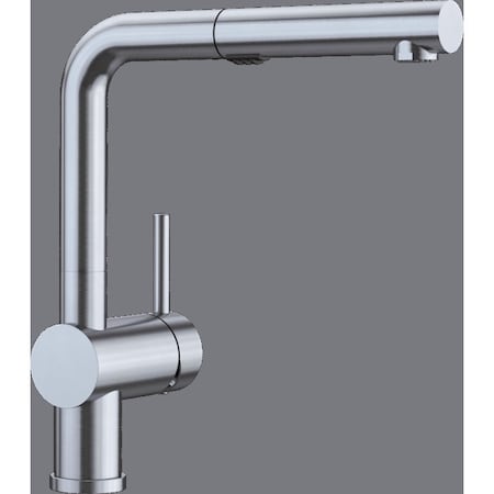 Blanco Linus Pull Out Kitchen Faucet 1.5 GPM - PVD Stainless Finish ...