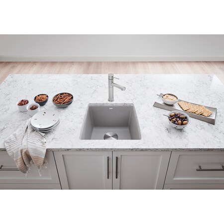 Blanco Performa Silgranit Undermount Bar Sink - Concrete Gray 442736 | Zoro