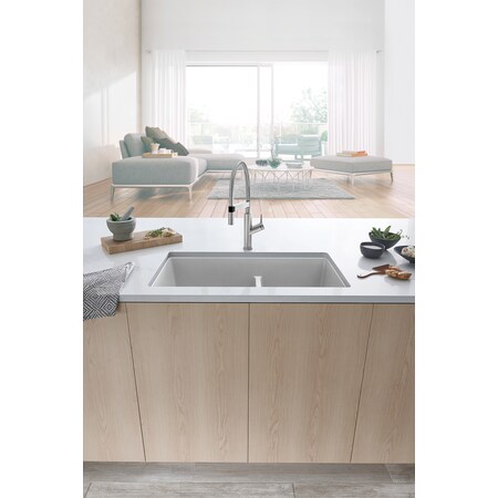 Blanco Precis Reversible 1-3/4 W/Low Divide - Concrete Gray 442737 | Zoro