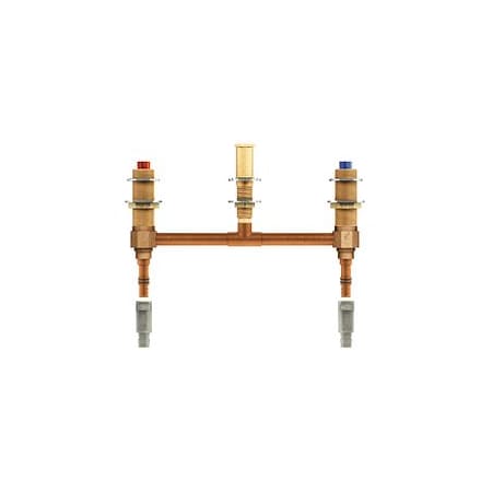 Moen MPact 2H Roman Tub Valve 10" Centers Pex w/ Cold Exp Pex Adapters ...