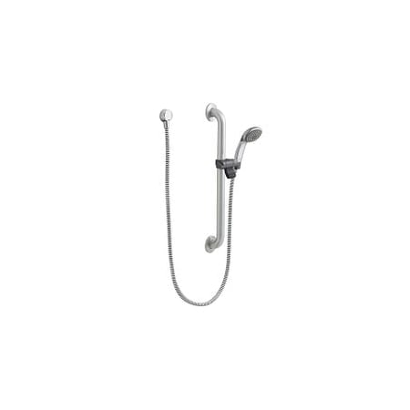 Moen Slide Bar/Grab Bar Shower Chrome/Stainless 52224GBP25 | Zoro
